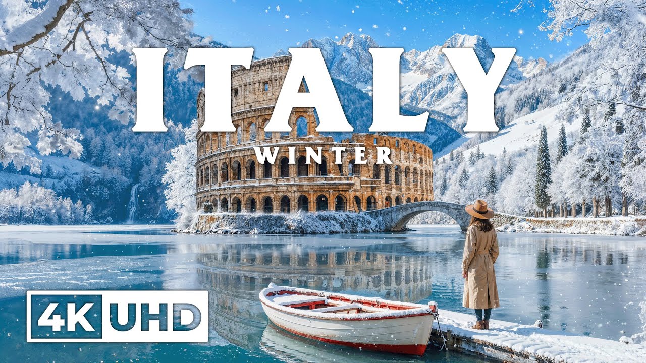 Italy Winter 4K | Snow-Covered Alps, Cozy Villages and Timeless Italian ...
