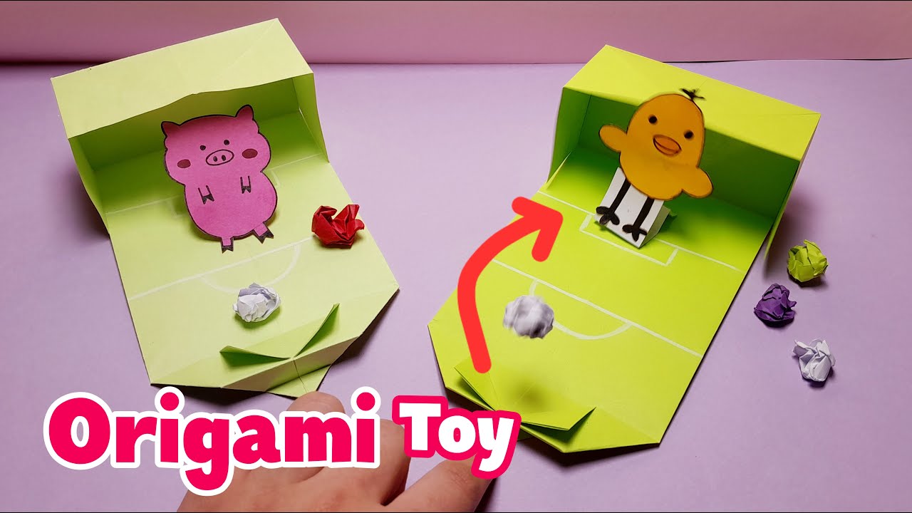 Paper Football Origami ⚽️ | paper toy tutorial - YouTube