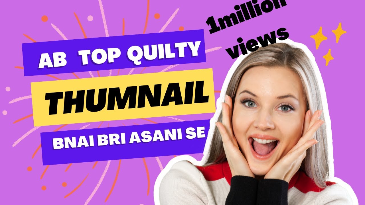 How to create online thumnail for youtube video,online thumnail ...