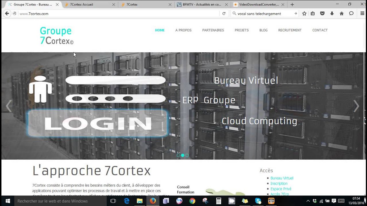 Groupe 7Cortex Bureau Virtuel Travail Collaboratif Erp Les actualités ...