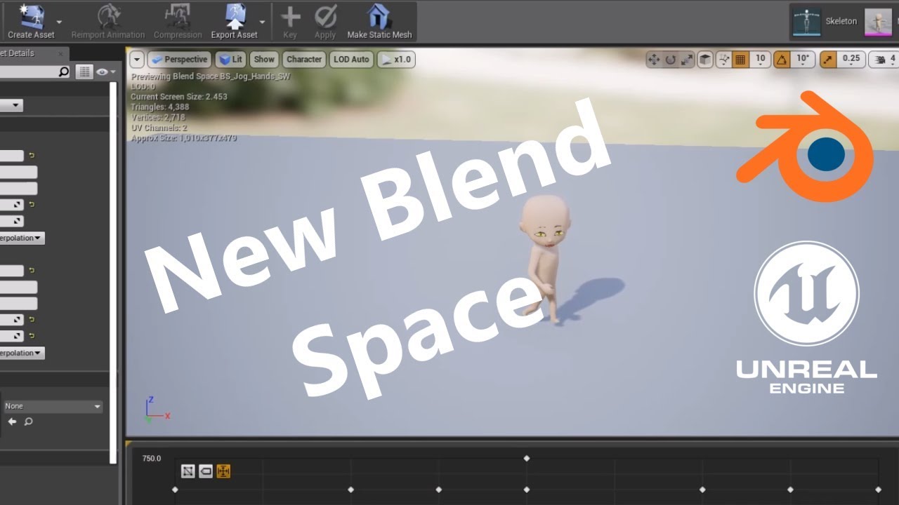 New Blend Space | Blender Speed Modeling | UE4 | Seven Wildz - YouTube
