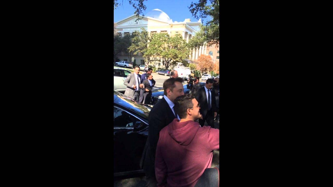 Tesla Gathering at Texas State Capitol 1/15/2015 starring Elon Musk ...