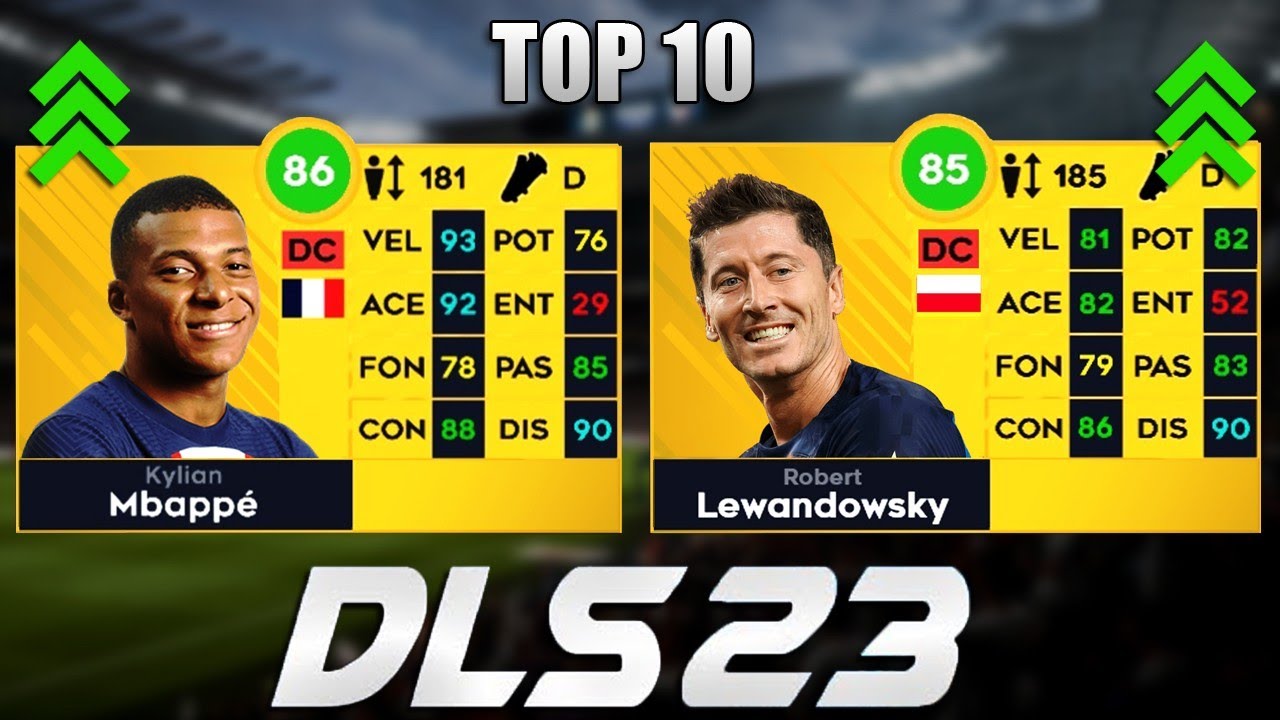 TOP 10 | LOS MEJORES DELANTEROS DE DLS 23 Dream League Soccer 2023 ...