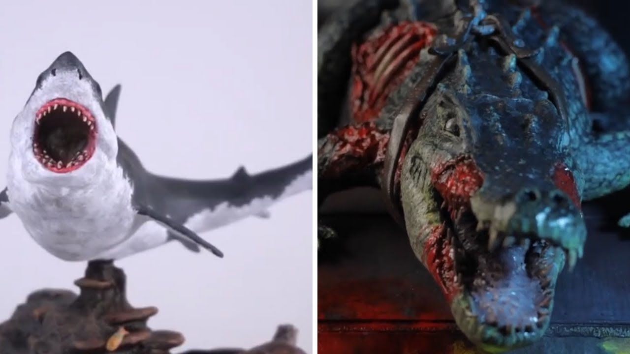 Handmade Great White Shark Clay Model | DIY Step-by-Step Tutorial ...