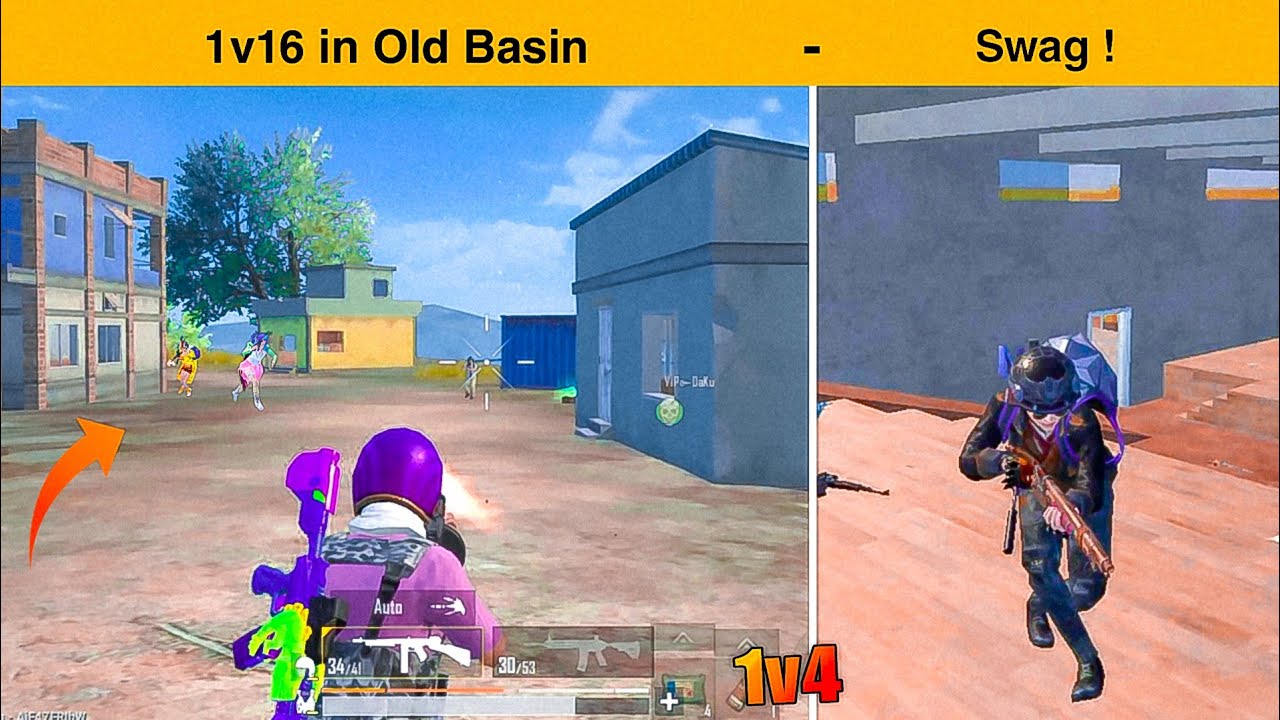 🔥1v16 situation in old basin | Pubg mobile lite rush gameplay - INSANE ...