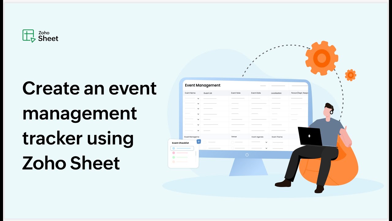 Create an event management tracker in Zoho Sheet - YouTube