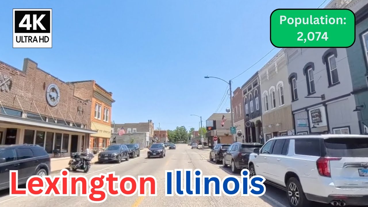 Driving Through Lexington, Illinois in 4K 🚗 | Scenic Route 66 Town Tour ...
