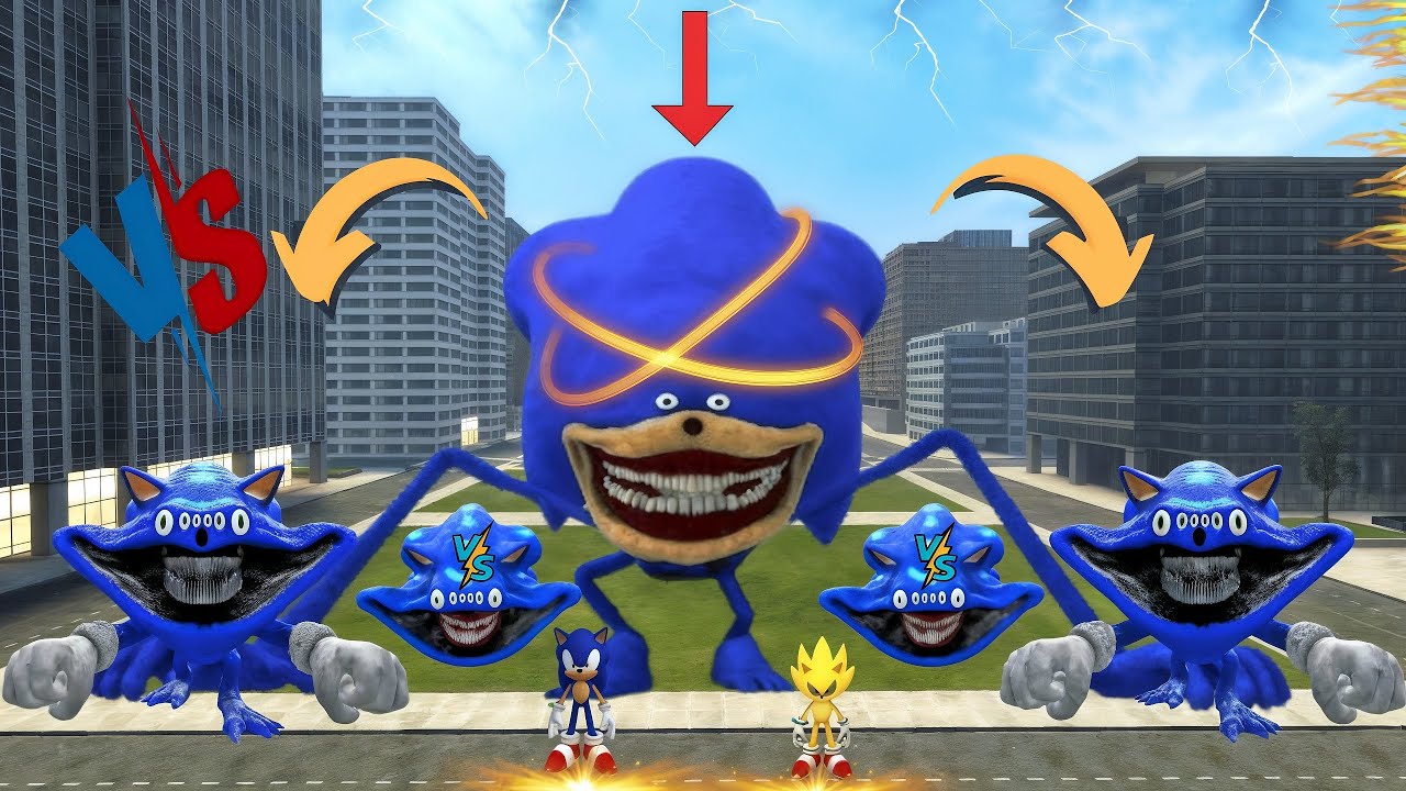 EVOLUTION OF ALL SHIN SONIC AND SONIC THE HEDGEHOGS FIGHTS SONIC EXE in ...