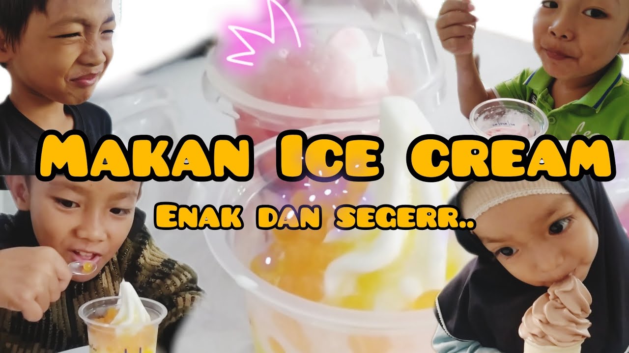 Makan Es Krim Enak dan Segerr.. || eating ice cream yummy.. #icecream # ...