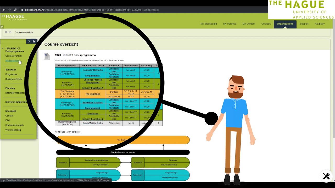 BlackBoard instructievideo HBO ICT - YouTube