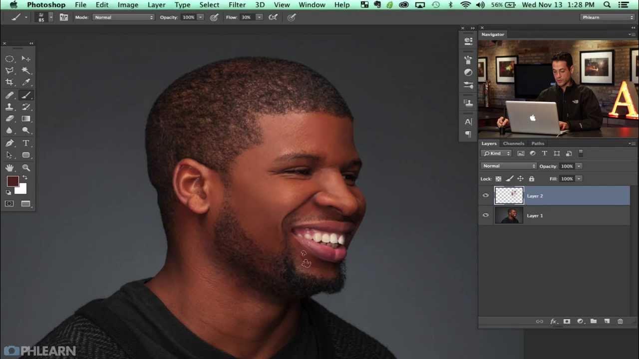 How to Retouch an Editorial Headshot in Photoshop (Part 1 of 3) - YouTube