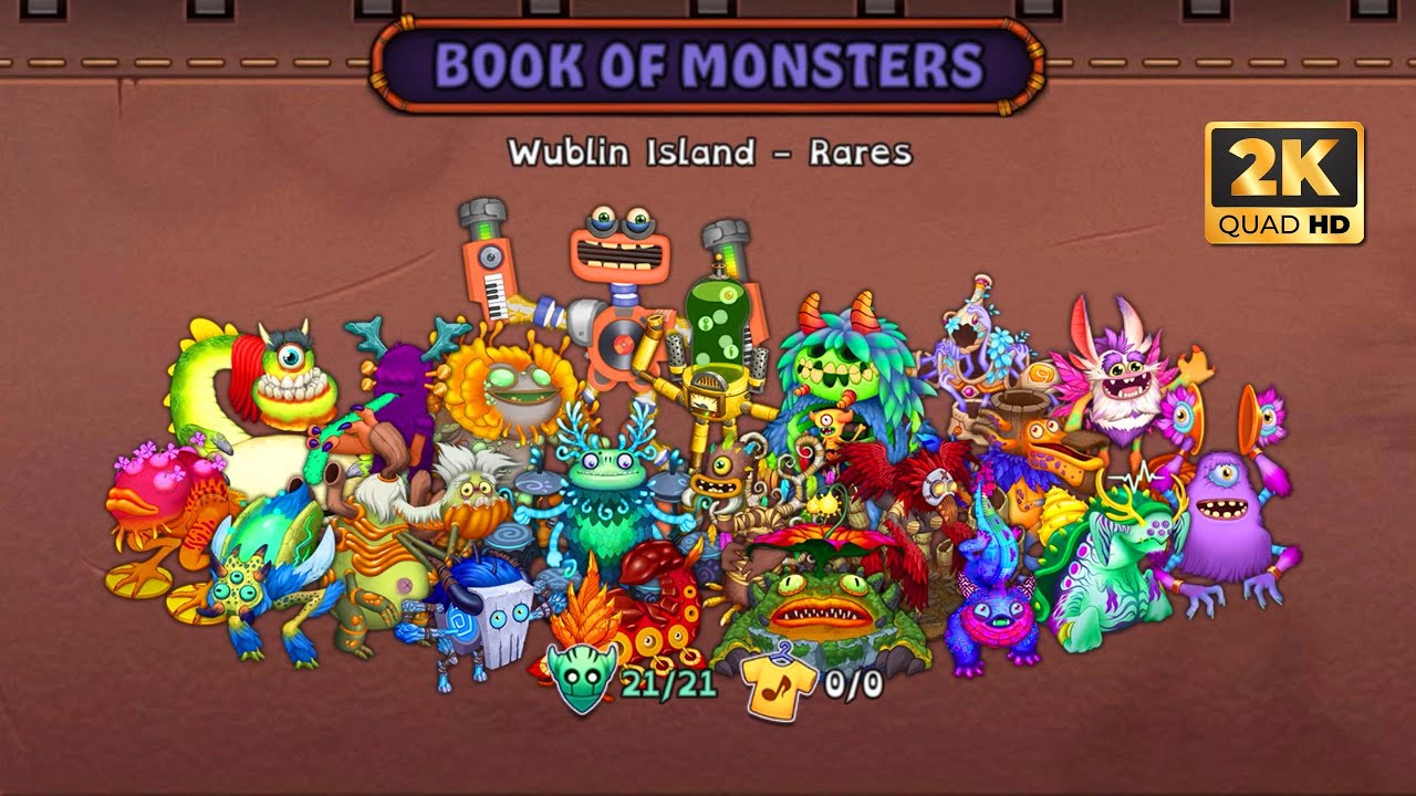 Complete Book of Monsters - All Rare Wublins | My Singing Monsters ...