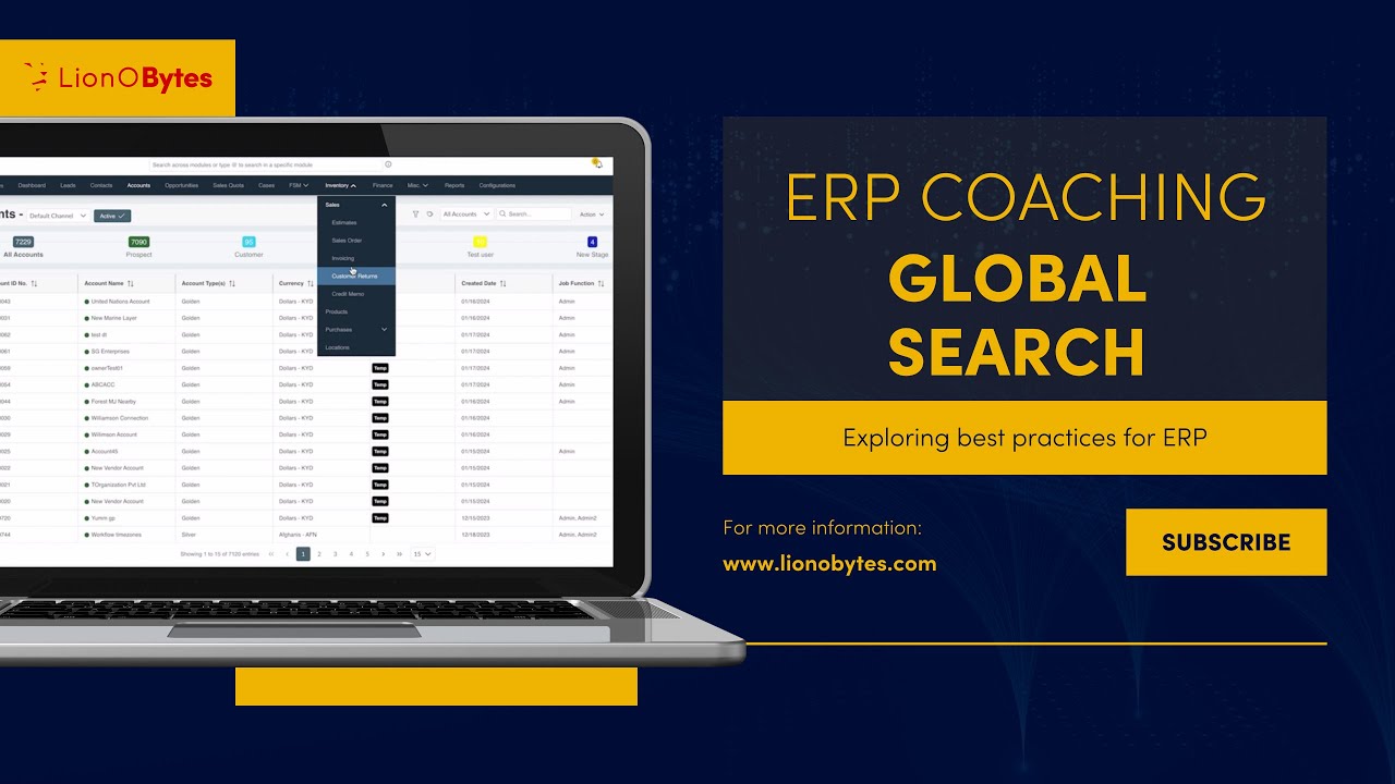 ERP Coaching | What is Global Search And How to Use It? - YouTube