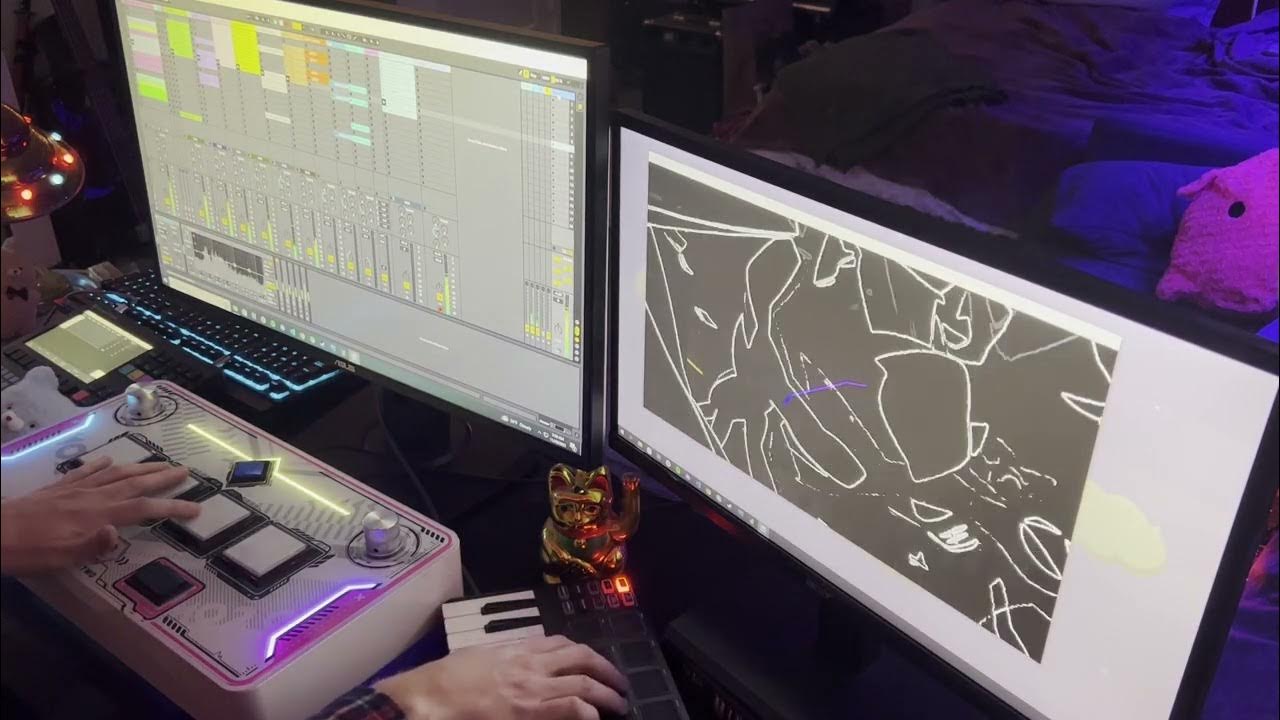 Max MSP Audio-Visual composition in Ableton using Sound Voltex controller - YouTube