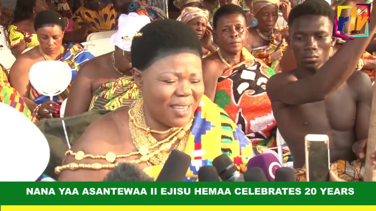 NANA YAA ASANTEWAA II EJISU HEMAA CELEBRATES 20 YEARS pt3 - YouTube