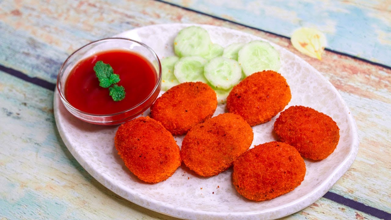 Potato Nuggets Recipe | Spicy Potato Nuggets | Potato Snacks | Easy ...