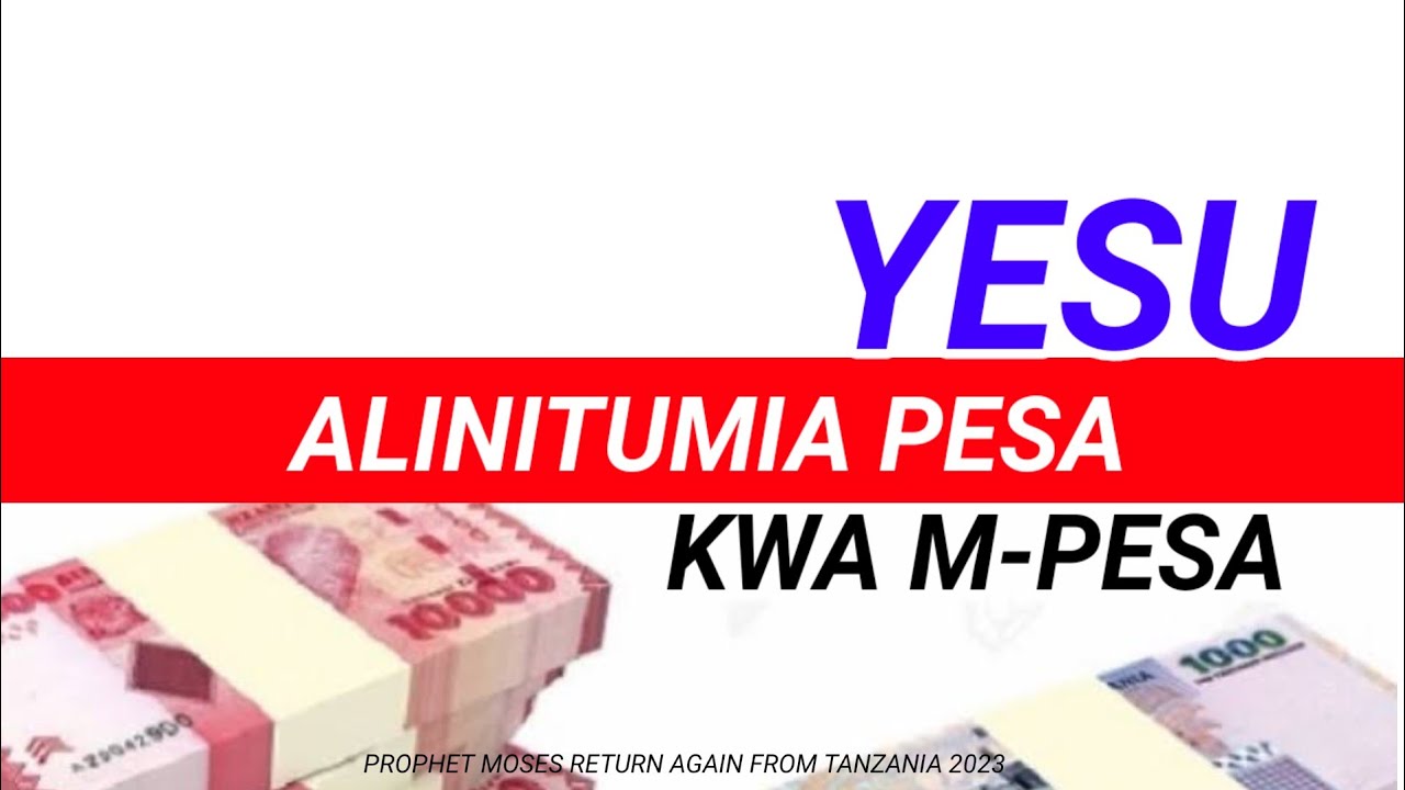 NILITUMIWA M-PESA NA YESU/ prophet moses return again from Tanzania ...