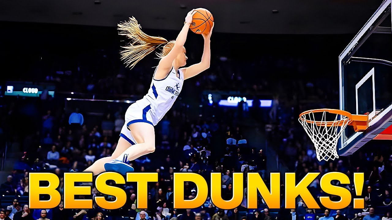 Top 10 Women's Basketball Dunks That Will Leave You Speechless - YouTube