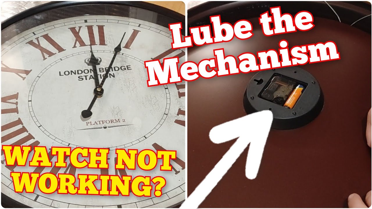 How to Repair Not working wall clock. Mechanism servicing. - YouTube