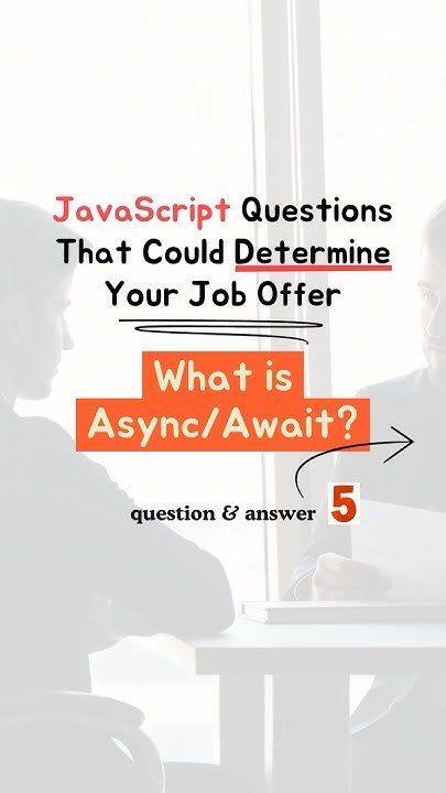 JavaScript Interview Questions #1 :: What is Async/Await? #javascript #coding #programming - YouTube