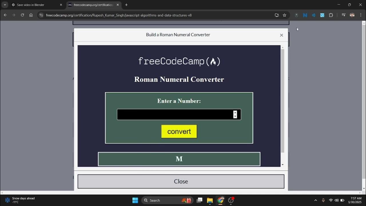 JavaScript Algorithms & Data Structures | FreeCodeCamp Project Walkthrough - YouTube