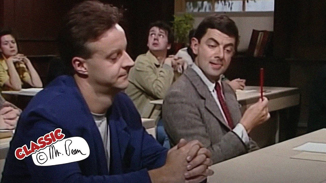 Mr Bean's pens | Mr Bean Funny Clips | Classic Mr Bean - YouTube