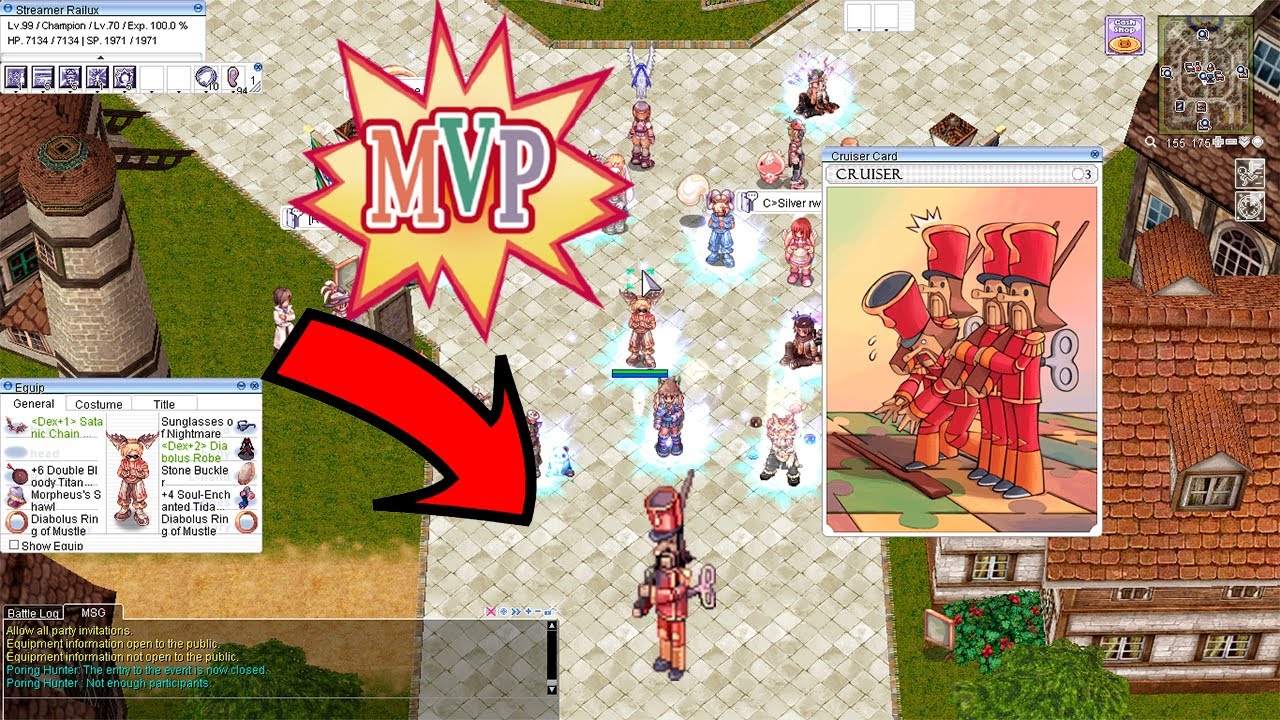 Ragnarok Online PreRenewal Champion // Farm - Cruiser Card // GamePlay ...