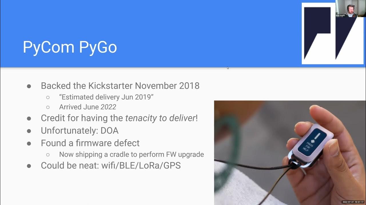 MicroPython Melbourne Meetup July 2022. Matt's News - YouTube