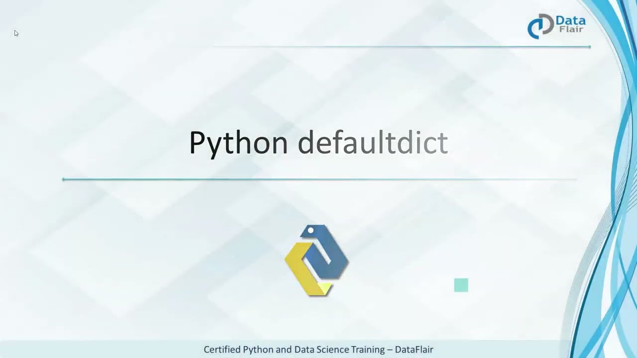 Python Defaultdict Youtube