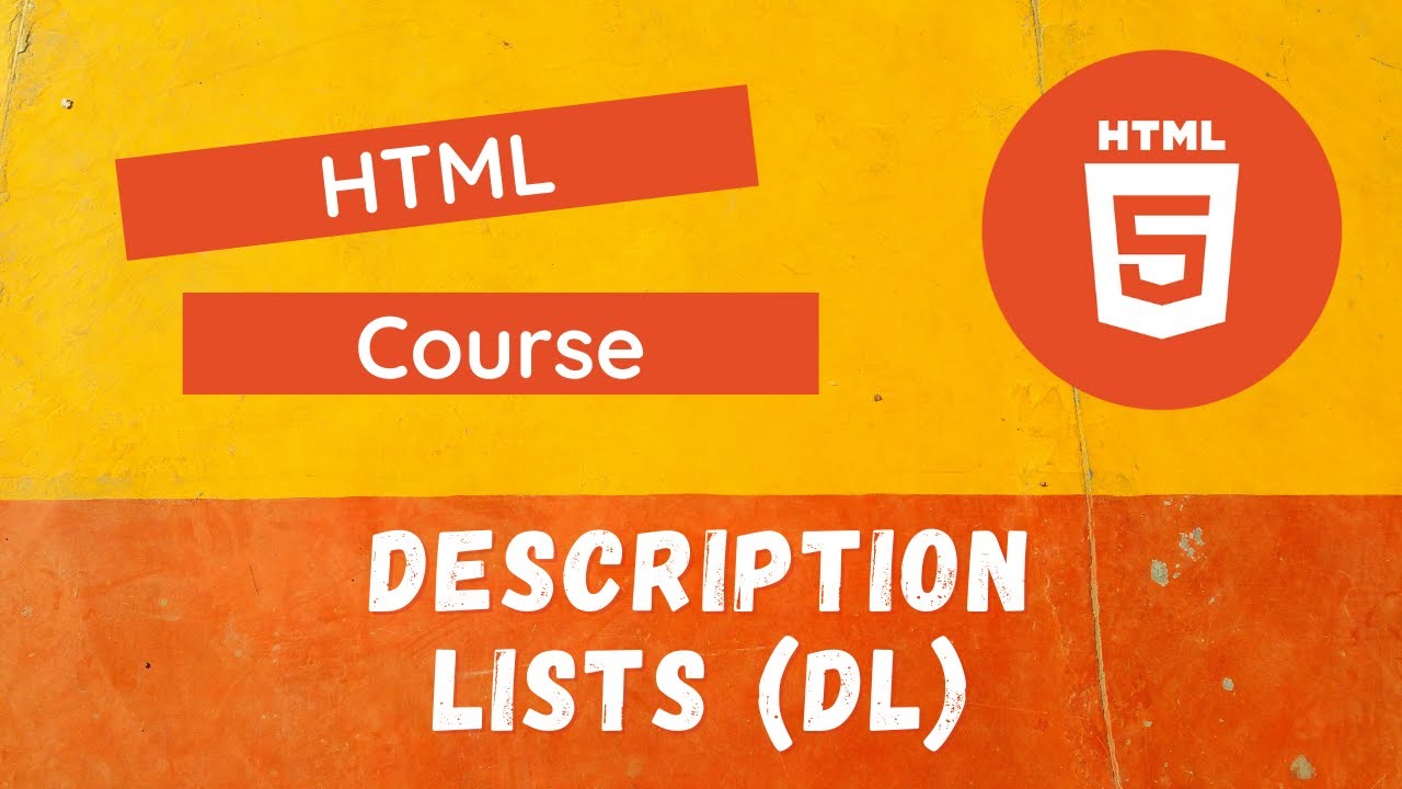 14 Description Lists In Html Understand About Dl Dt Dd Elements In Html Youtube 1503
