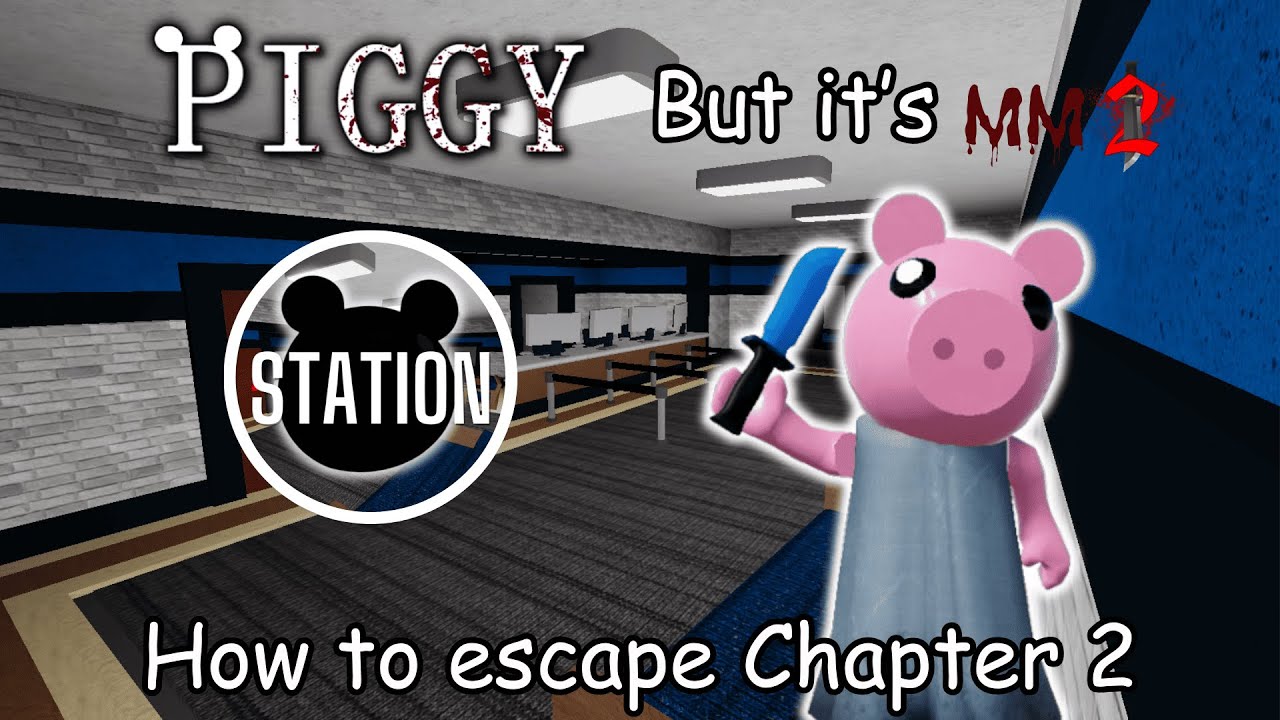 How to escape Station Chapter 2 in Piggy but it’s MM2 - YouTube