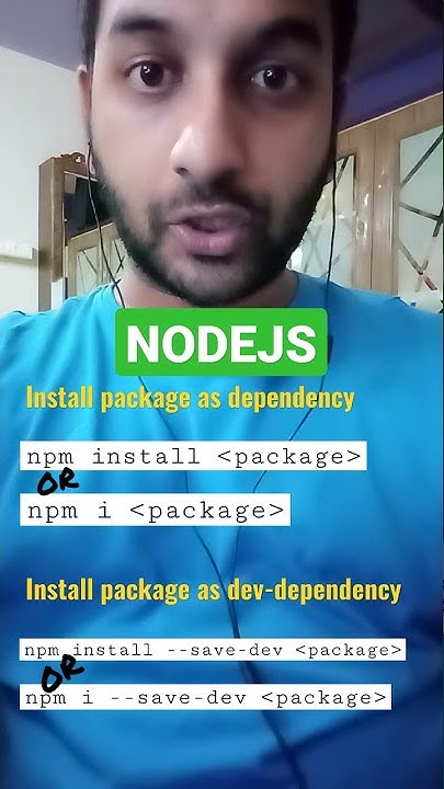 Npm Install Dependency And Dev Dependency Youtube