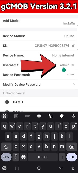 new version gCMOB! change device password in gCMOB iCMOB new version 3.2.1 cctv mobile app #cp ...