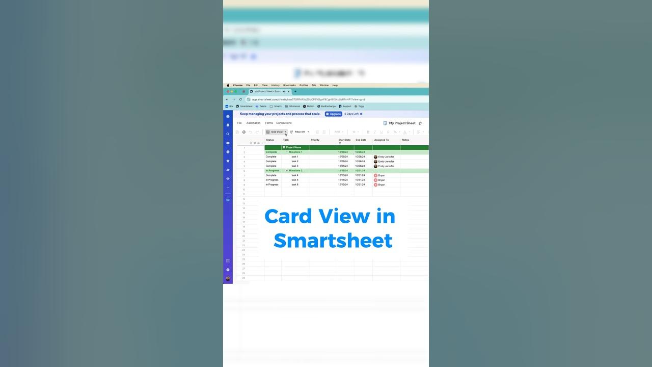 Using Card View in Smartsheet #smartsheet #tutorials # ...