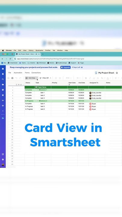 Using Card View in Smartsheet #smartsheet #tutorials # ...