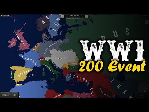 OYNADIĞIM EN İYİ 1.DÜNYA SAVAŞI SENARYOSU | Age of History 2 - Senaryo Tanıtım (200 Event)