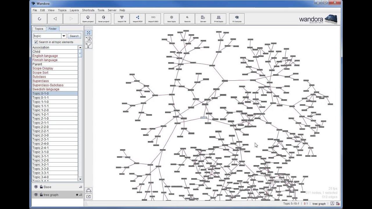 Wandora tutorial - Tree graph generator - YouTube