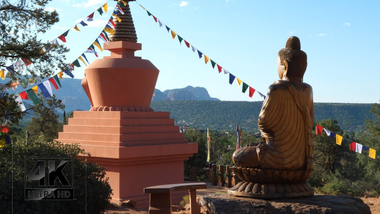 4K UHD Buddhist Stupa Screensaver 8 HRs (No Sound) Background Video ...