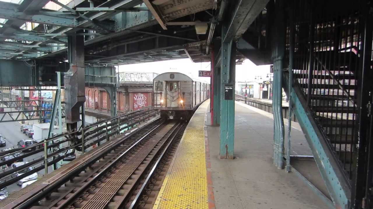 R32 Z train @ Myrtle Ave - YouTube