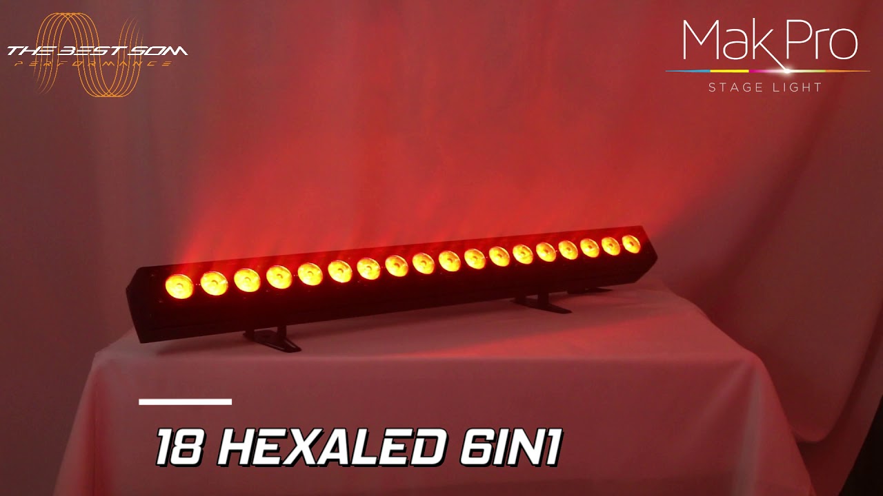 MAK PRO STAGE LIGHT - RIBALTA LED PROFISSIONAL MKP 1818WS - YouTube