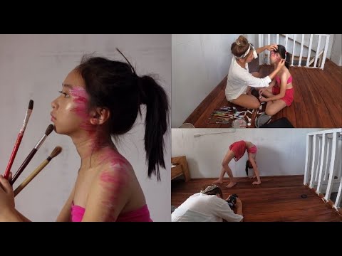 I paint and shoot my subject | Photoshoot