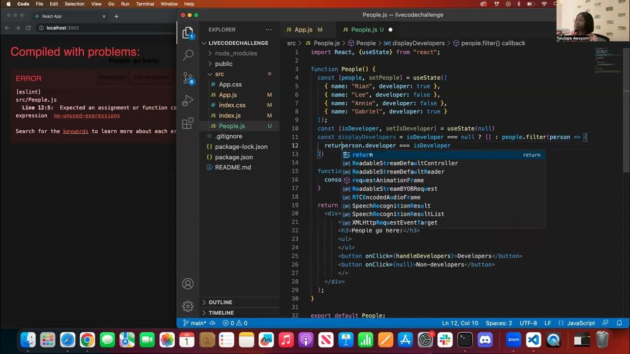 React Code Challenge - YouTube