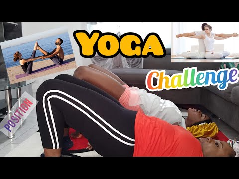 HILARIOUS YOGA POSITION CHALLENGE|| #yogapositionchallenge #funnypositions||LovelyAma