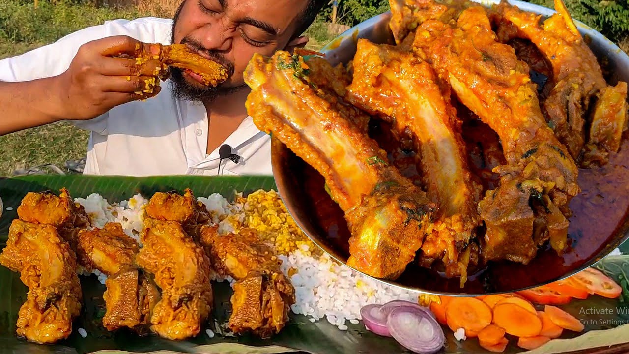 Pork Ribs Recipe | Mukbang Pork ribs with rice | Pork ribs cooking in ...