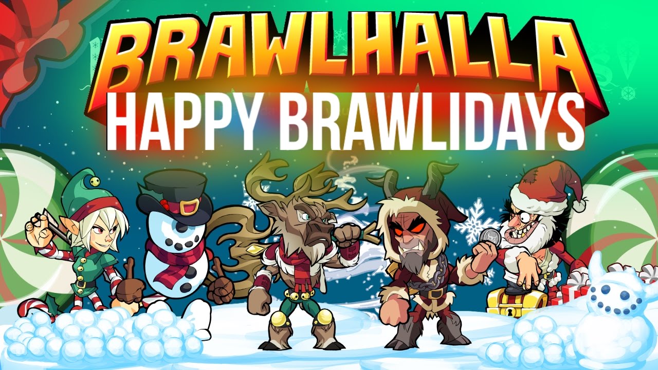HAPPY BRAWLIDAYS! | Brawlhalla | New Holiday Colors, Skins, Snowbrawl ...