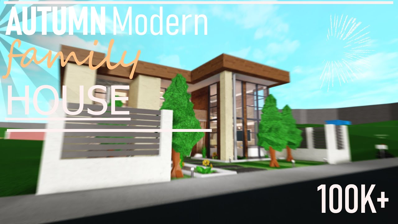 Aesthetic Autumn Modern Family House ($100k+) - Bloxburg House build ...