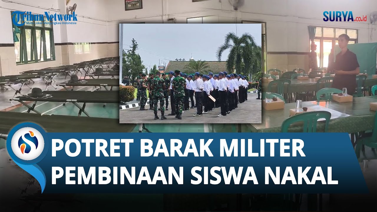 PENAMPAKAN Barak Militer Tempat Siswa NAKAL Jalani Pembinaan, KDM Ikut ...