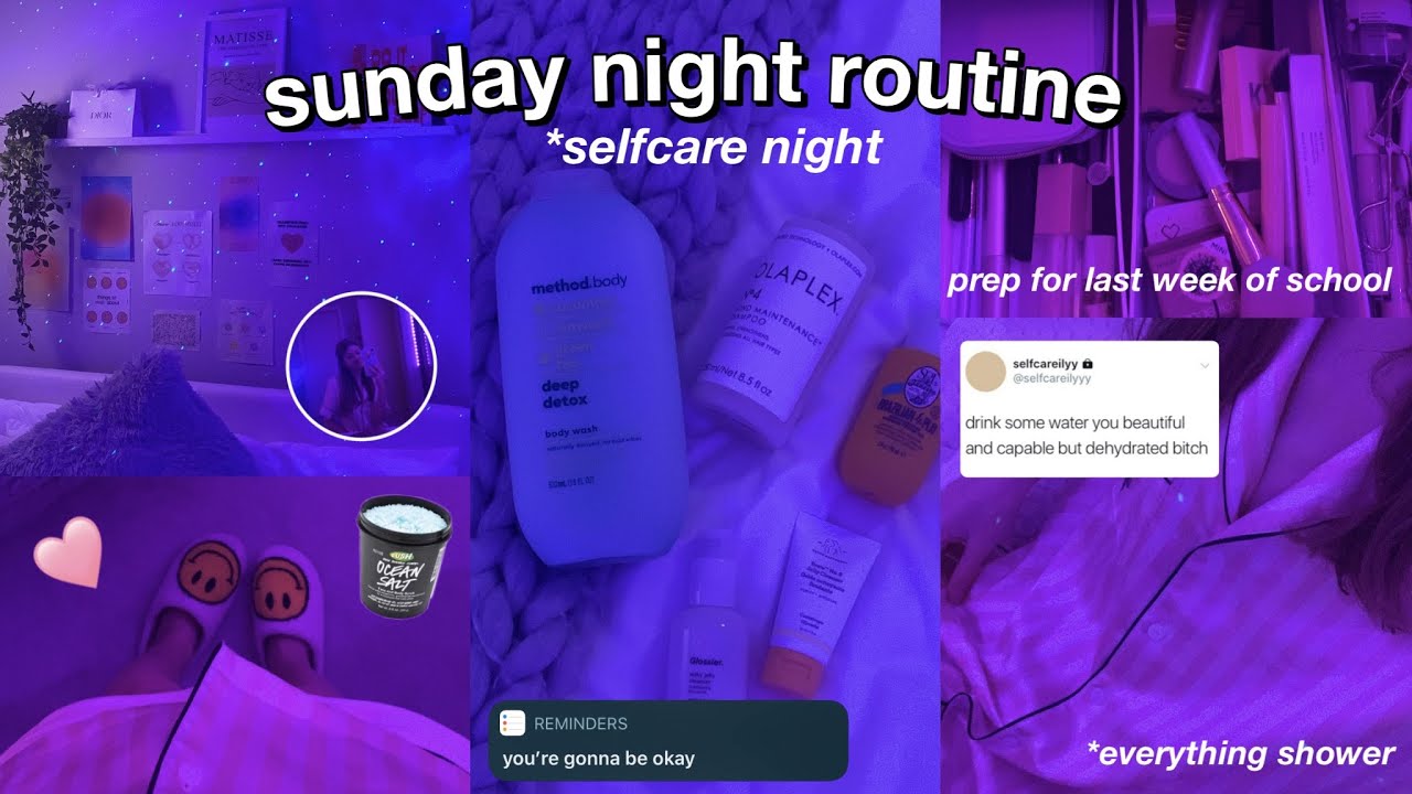 selfcare sunday night routine - YouTube