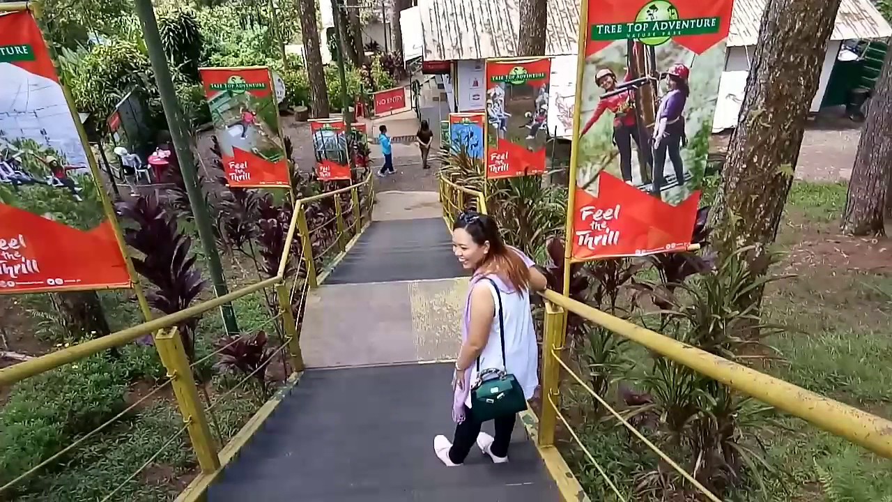 Skywalk & Trekking at Tree Top Adventure Baguio - YouTube