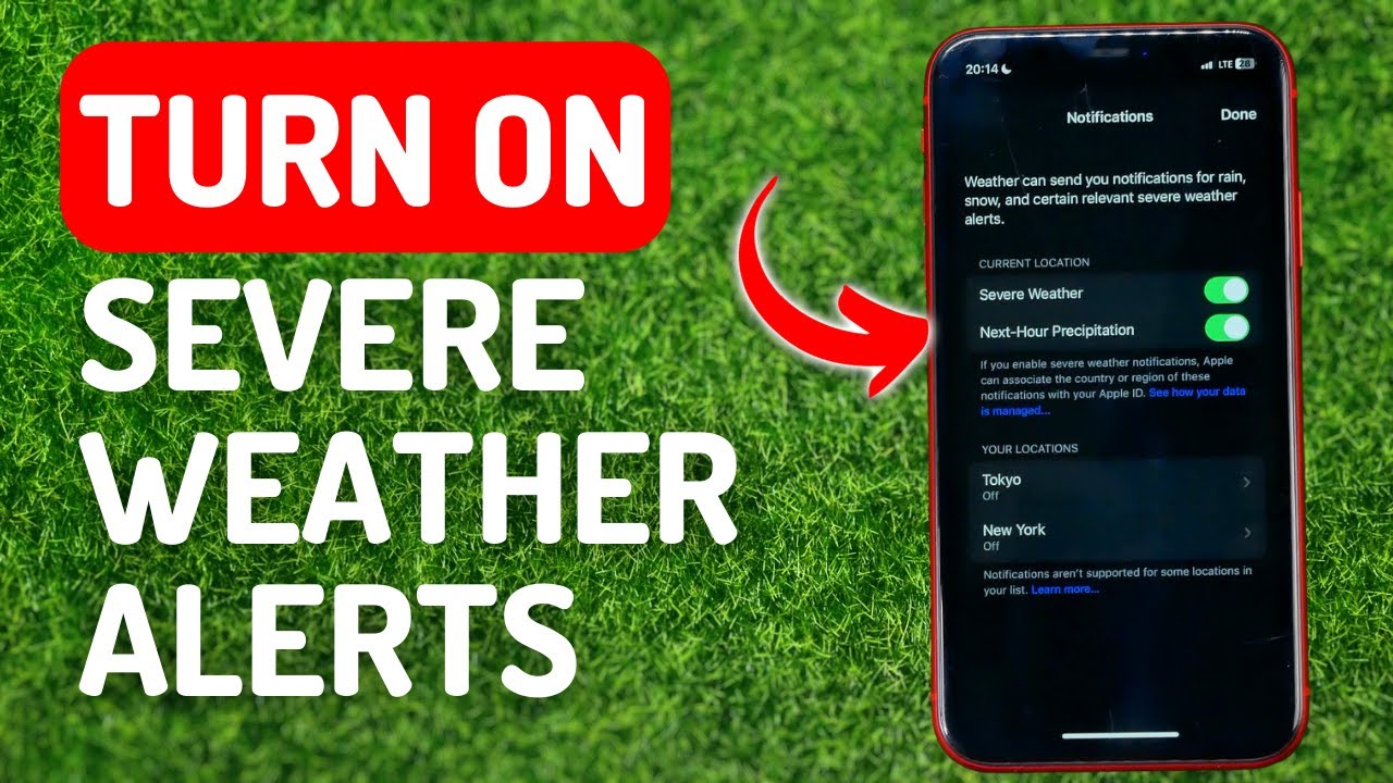 How to Turn on Severe Weather Alerts on iPhone - YouTube
